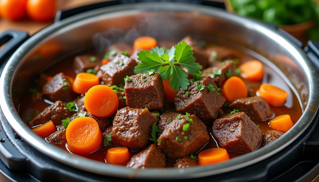 Boeuf Aux Carottes à La Cocotte Minute